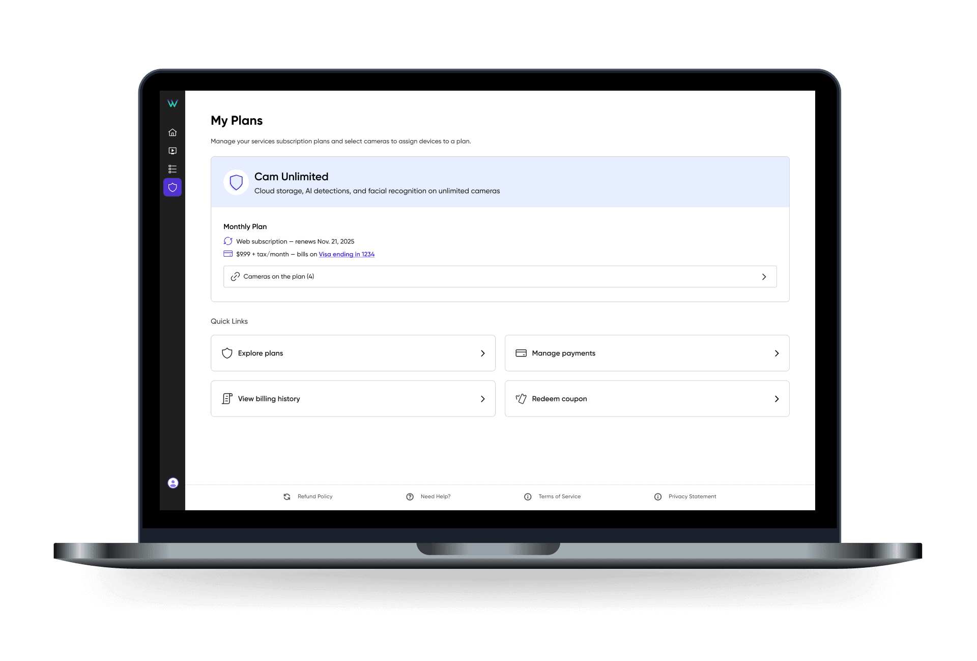 Wyze Web Portal